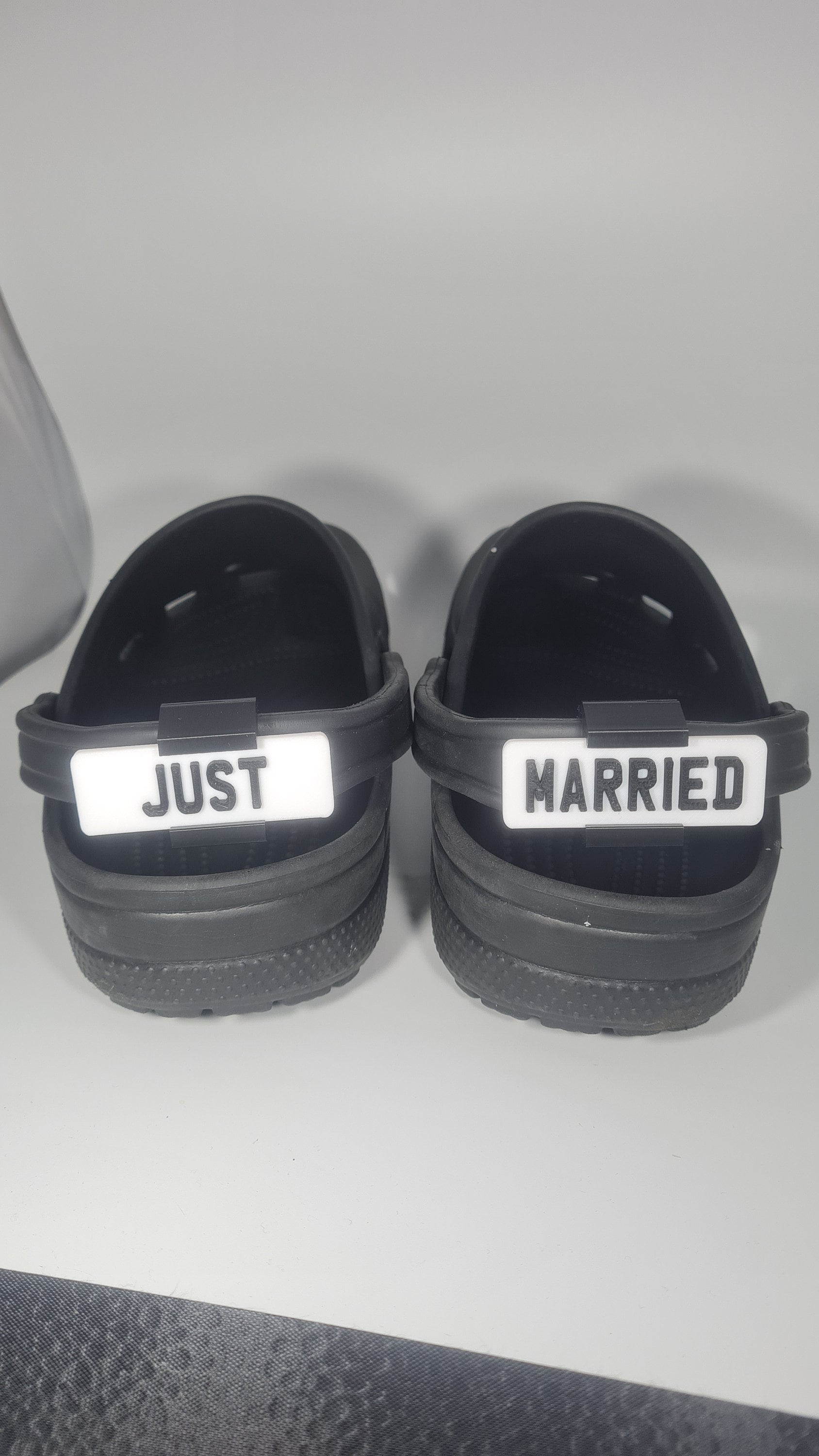 Croc JUST MARRIED Clog Number Plate Charm Set of 2 for Your Clog ...