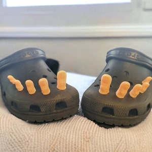 Croc Clog Toes CROC TOES Charm Set of 5 or 10 Paintable At-home Gift ...