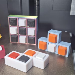 Clicky Fidget Toy for Stress Relief | Modular Puzzle Desk Fidget | 3D ...