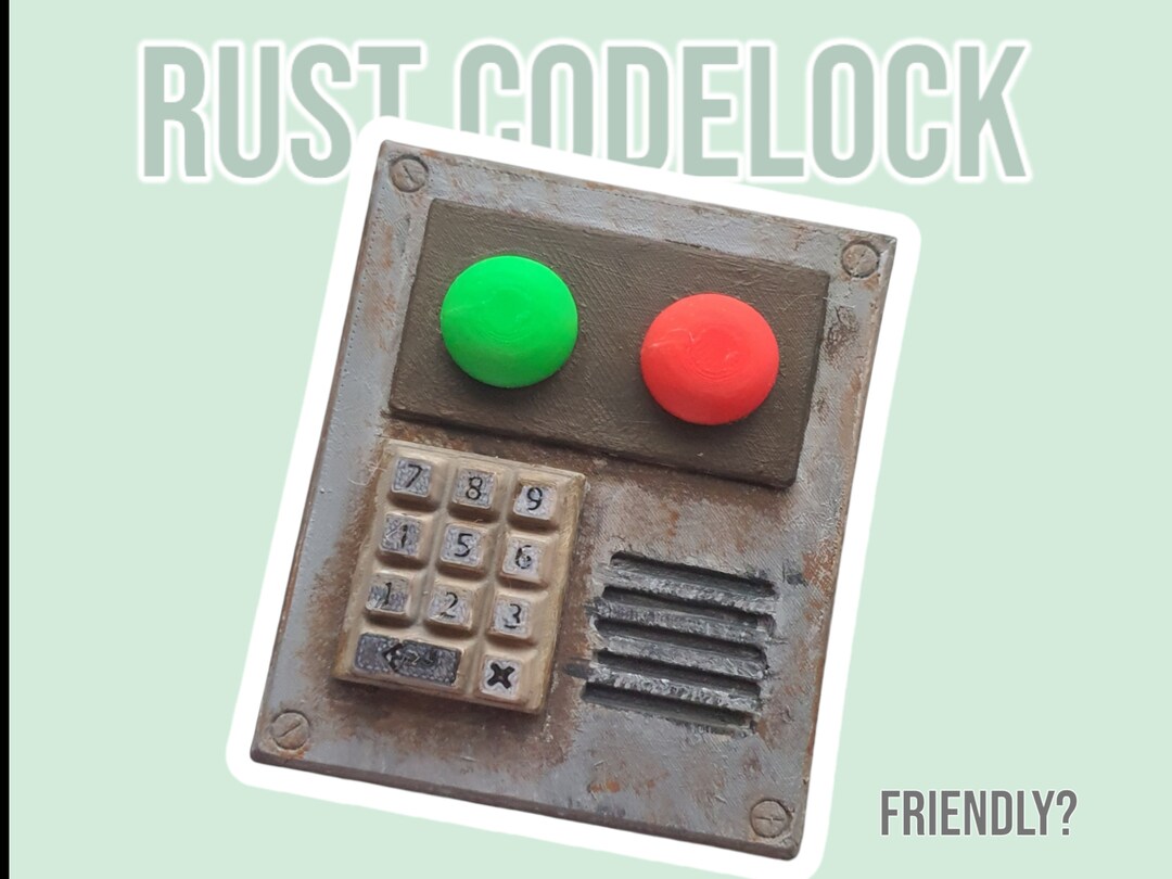 Rust Codelock Playrust Life Size - Etsy Australia
