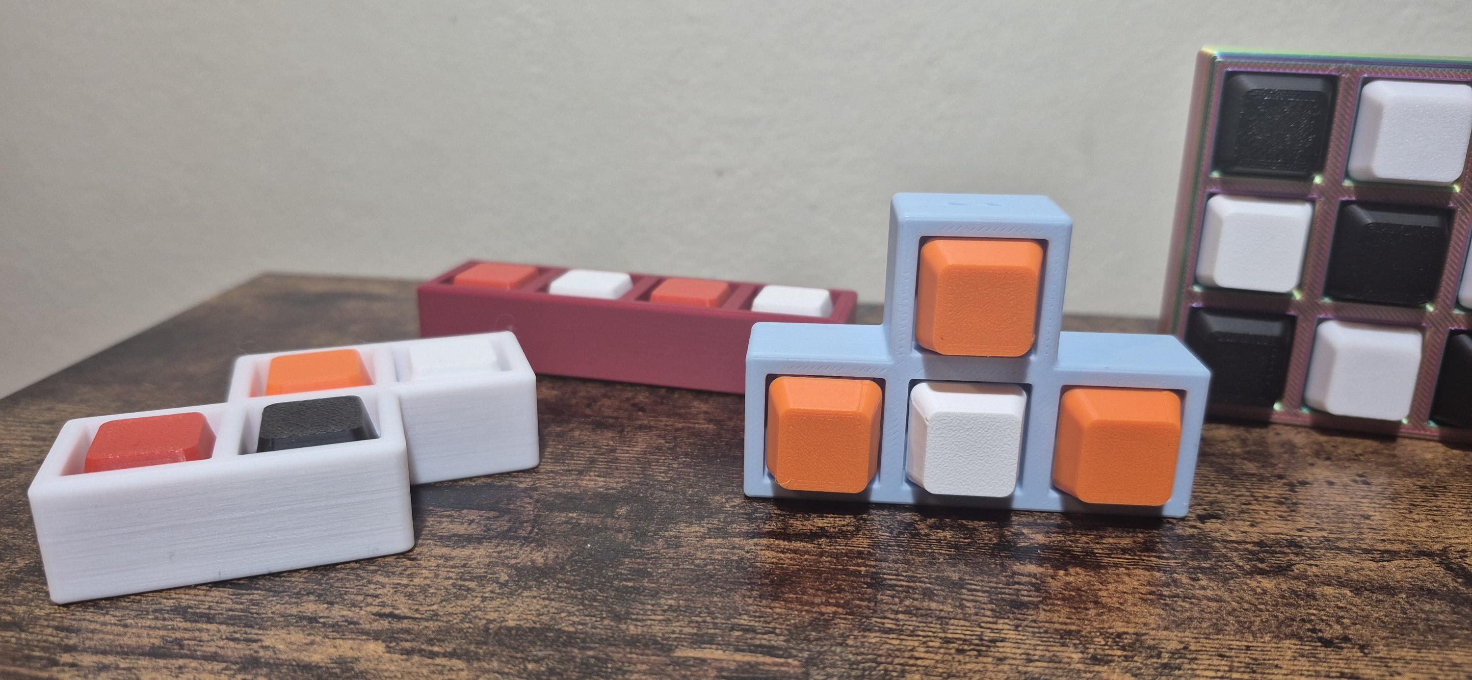 Clicky Fidget Toy for Stress Relief | Modular Puzzle Desk Fidget | 3D ...