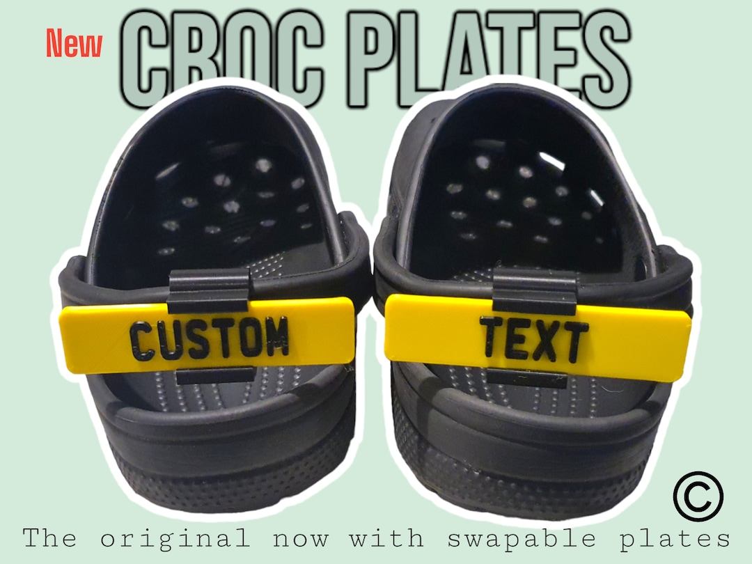 Croc Clog Custom Number Plate Charm Set of (2) Funny for Your Clog ...