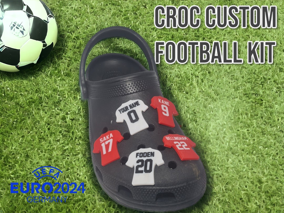 Croc Clog Custom Football Kit Charm Euro 2024 Soccer - Etsy
