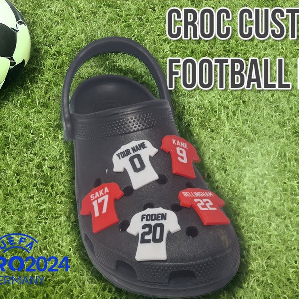 Football Badge Croc Charms - Etsy UK