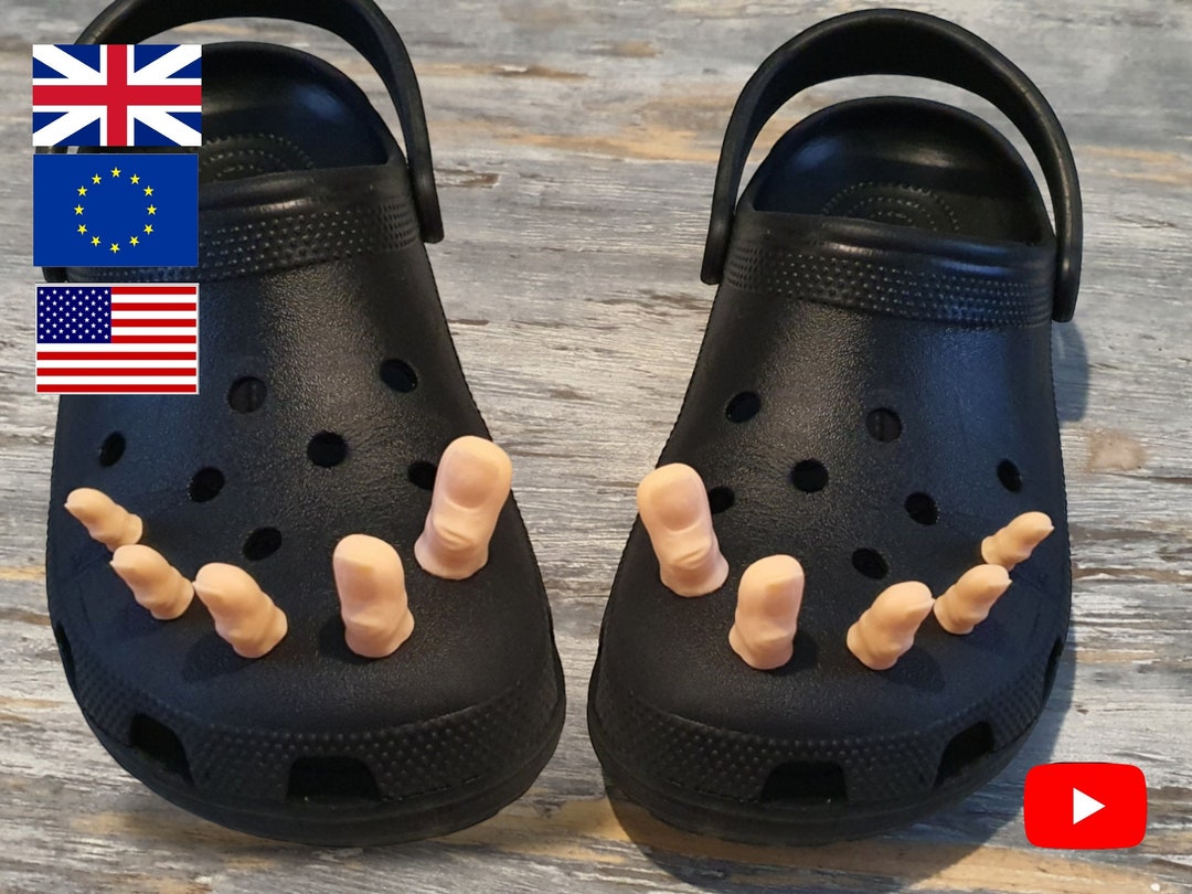 Croc Clog Toes Charm Set of 5 or 10 Paintable At-home Gifts Funny 3d ...