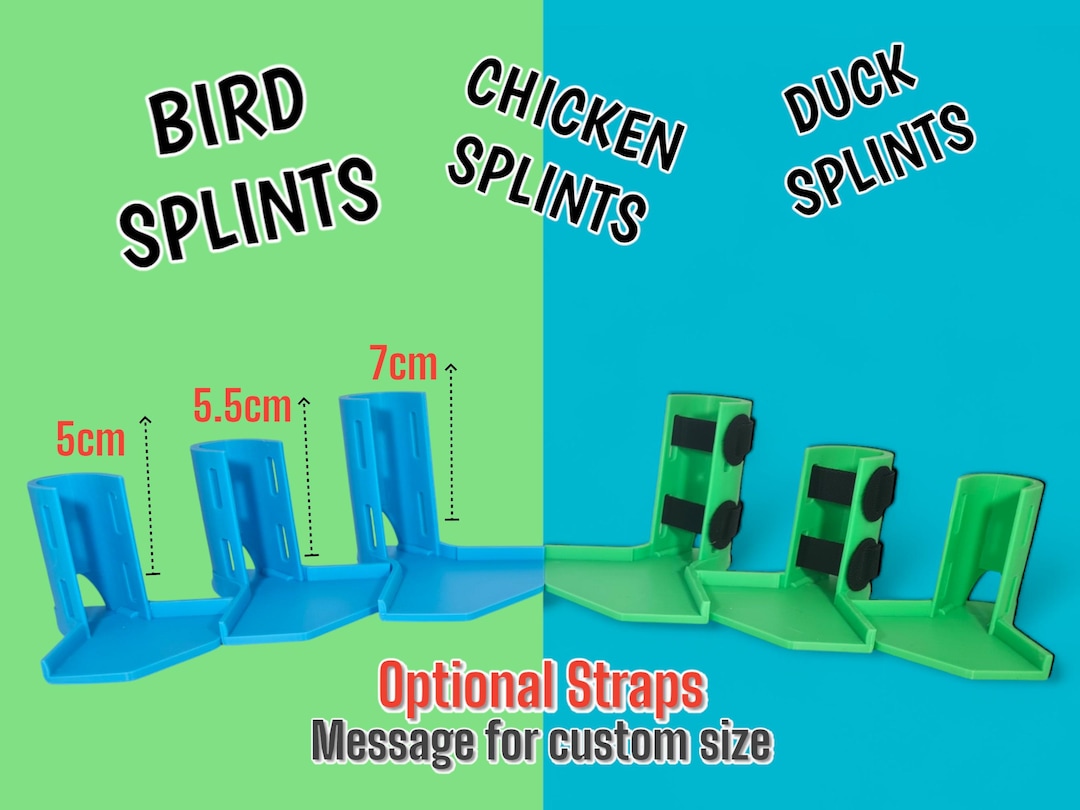 Duck Splint Chicken Splints Large and Small 3 Pack Large Medium Small ...