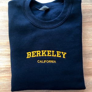 Berkeley California Embroidered Crewneck Sweatshirt - Etsy
