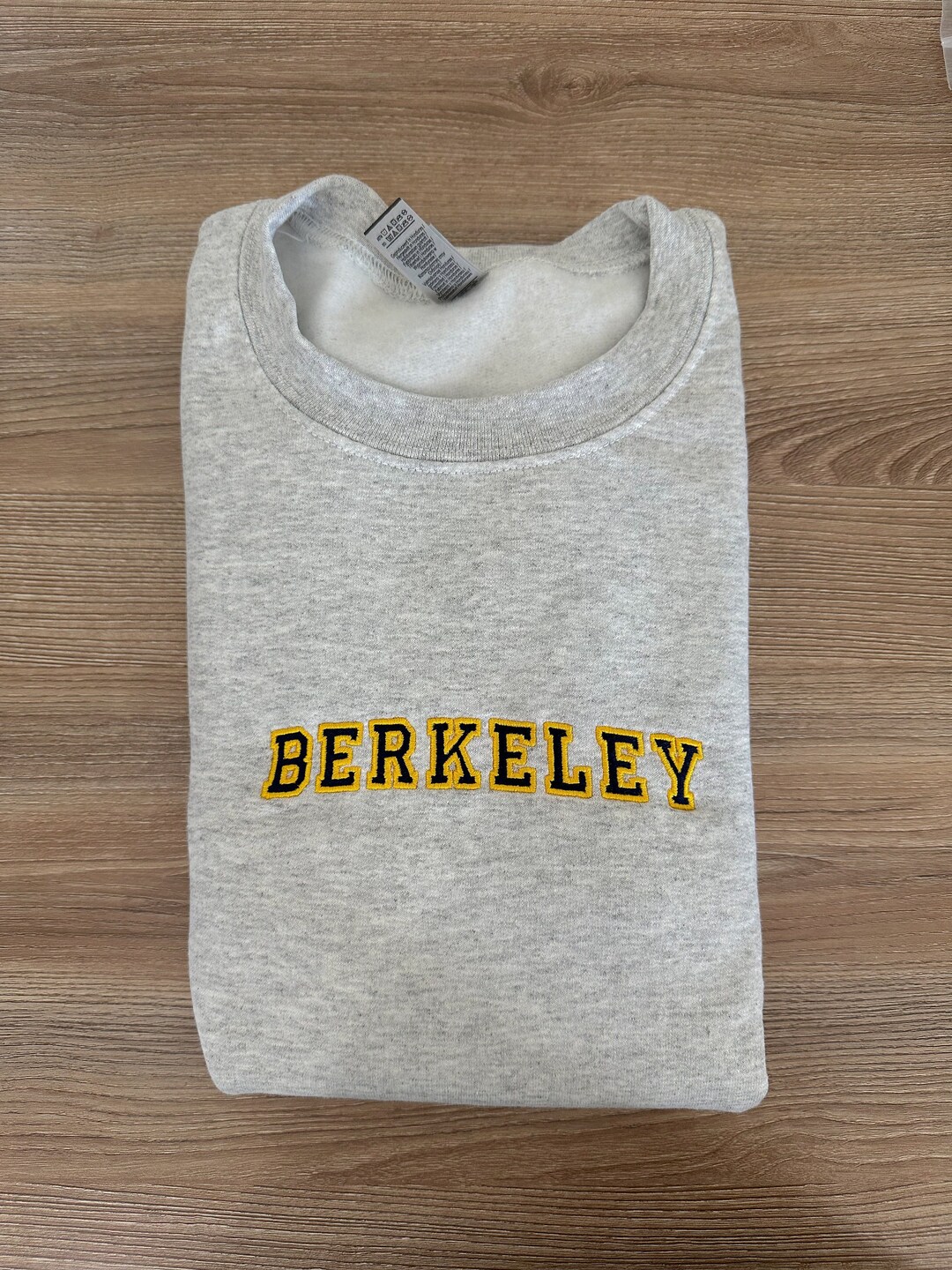 Berkeley California Embroidered Crewneck Sweatshirt - Etsy
