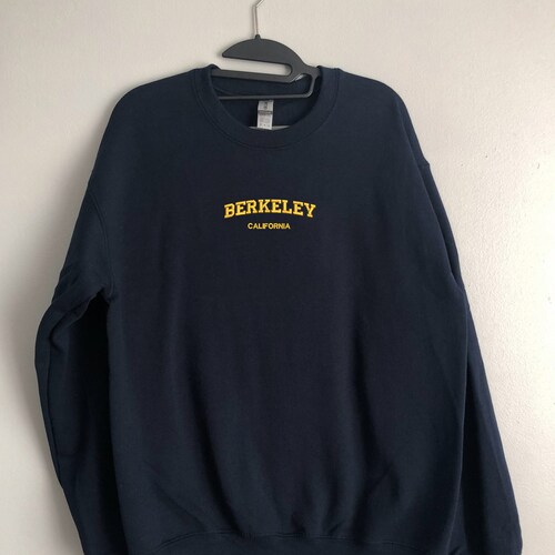 Berkeley California Embroidered Crewneck Sweatshirt - Etsy