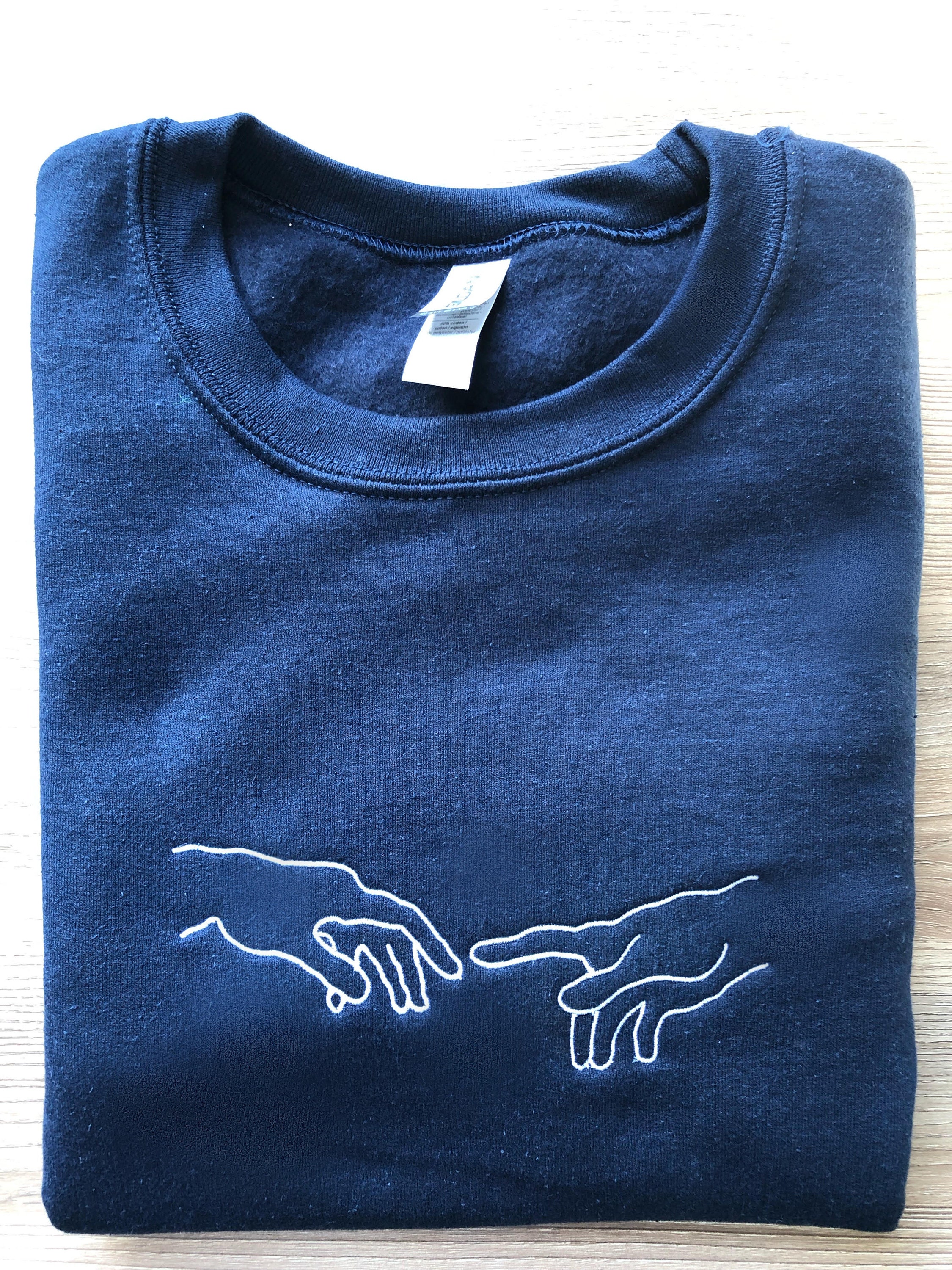 Creation of Adam Embroidered Crewneck | Etsy