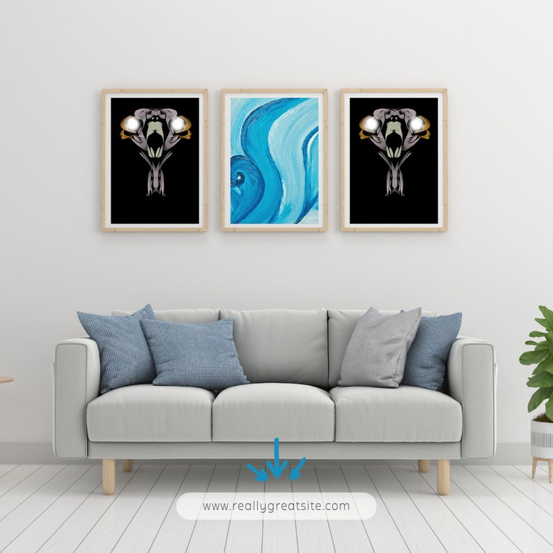 Grey Hound: Alien Wall Decor Art. Alien Face Art for Walkways, Entry ...