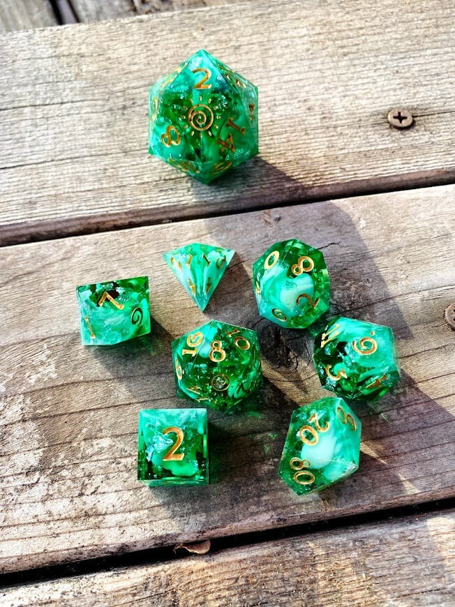 Emerald City set Chunky D20 - Etsy