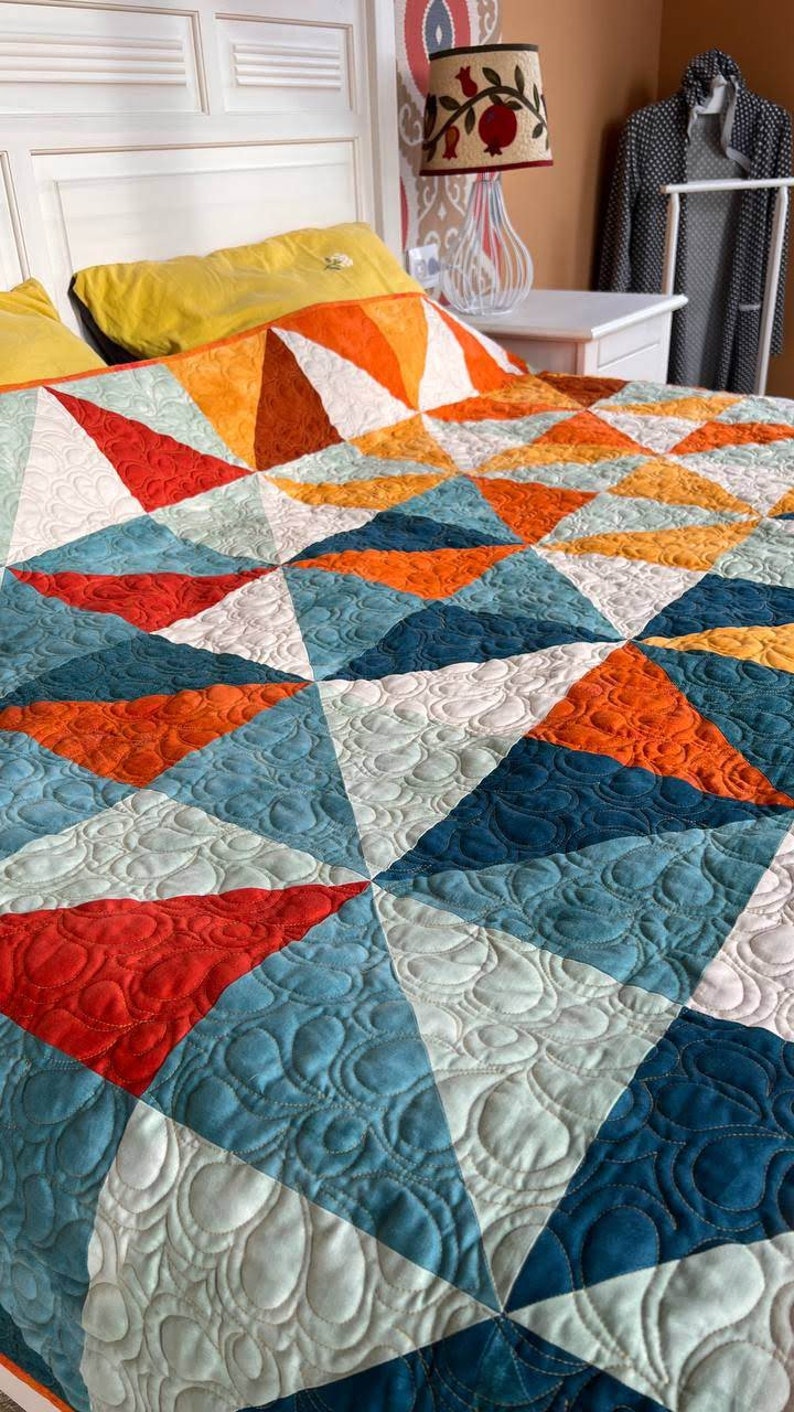 Quilt Pattern "edges of Beauty" in 2 Sizes 64"x 80" and 85"x 85". PDF ...