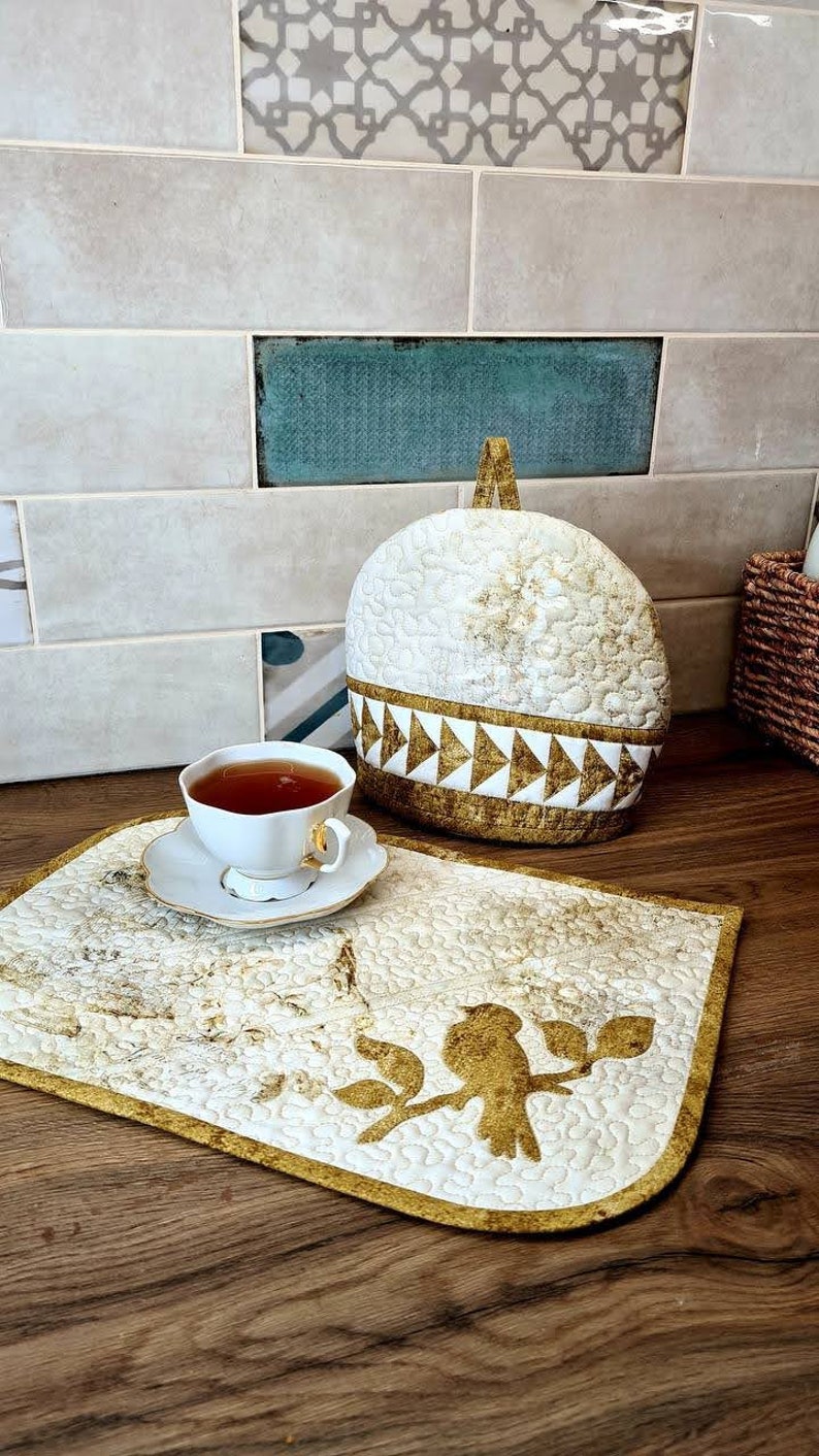 Tea Cozy and Doily "birds" Pattern. Features Applique,"flying Geese ...