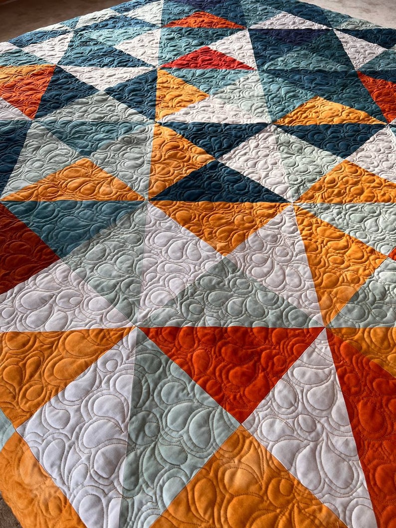 Quilt Pattern "edges of Beauty" in 2 Sizes 64"x 80" and 85"x 85". PDF ...