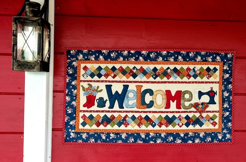 Patchwork / Quilt Pattern - Printed Pattern, PDF, "welcome" - Etsy