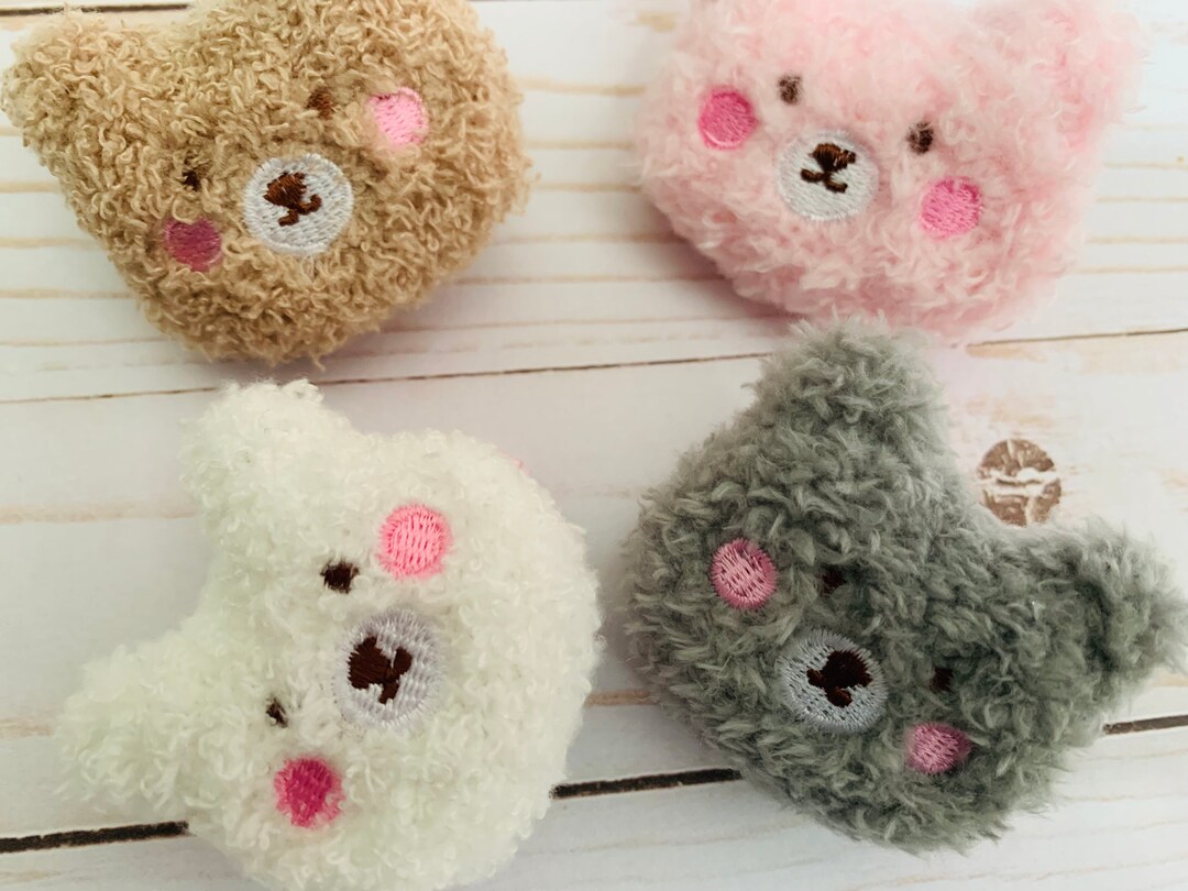 Cute Frizzy Plush Bear Hairclip for Girls Toddler - Etsy
