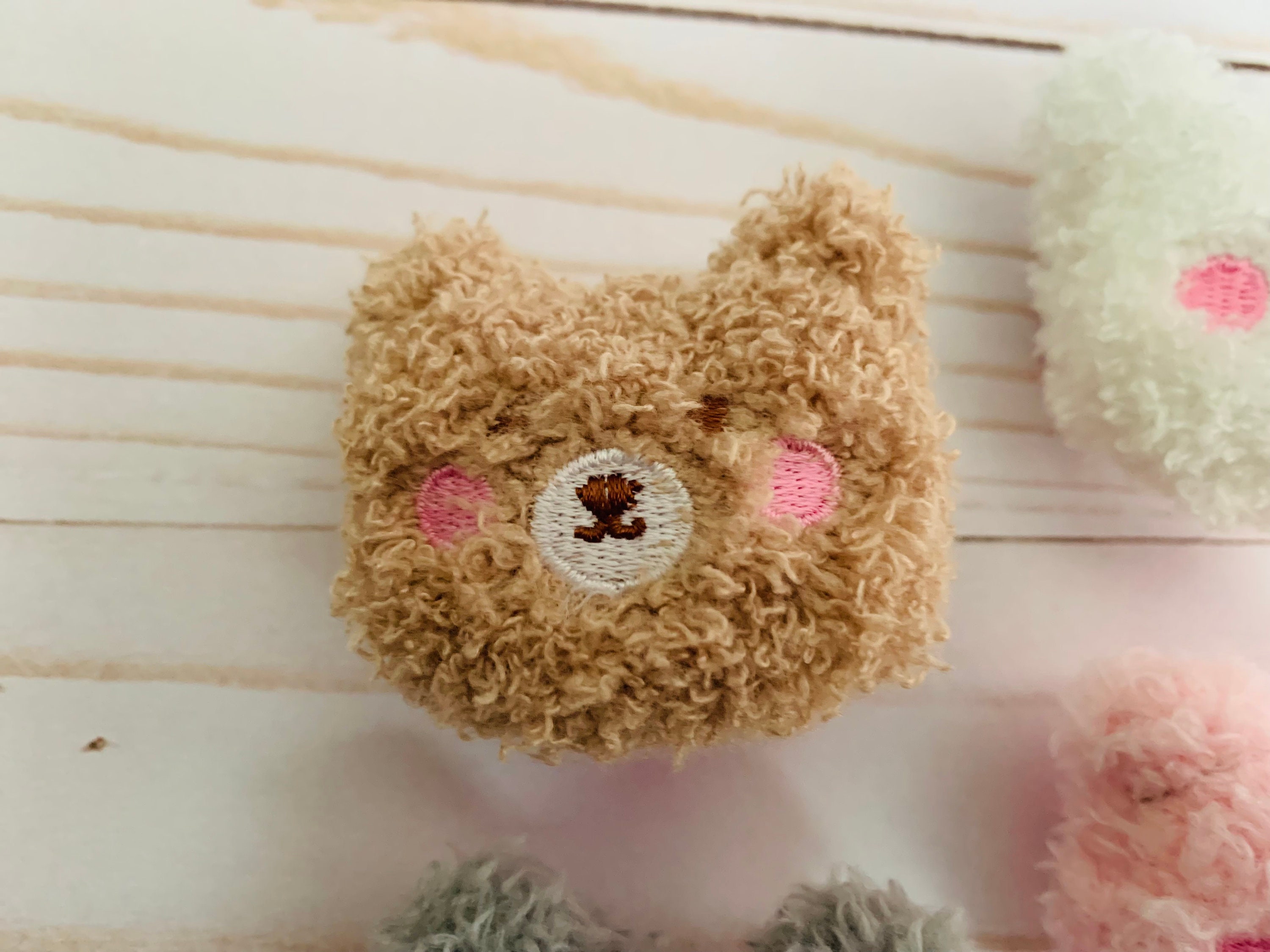 Cute Frizzy Plush Bear Hairclip for Girls Toddler - Etsy