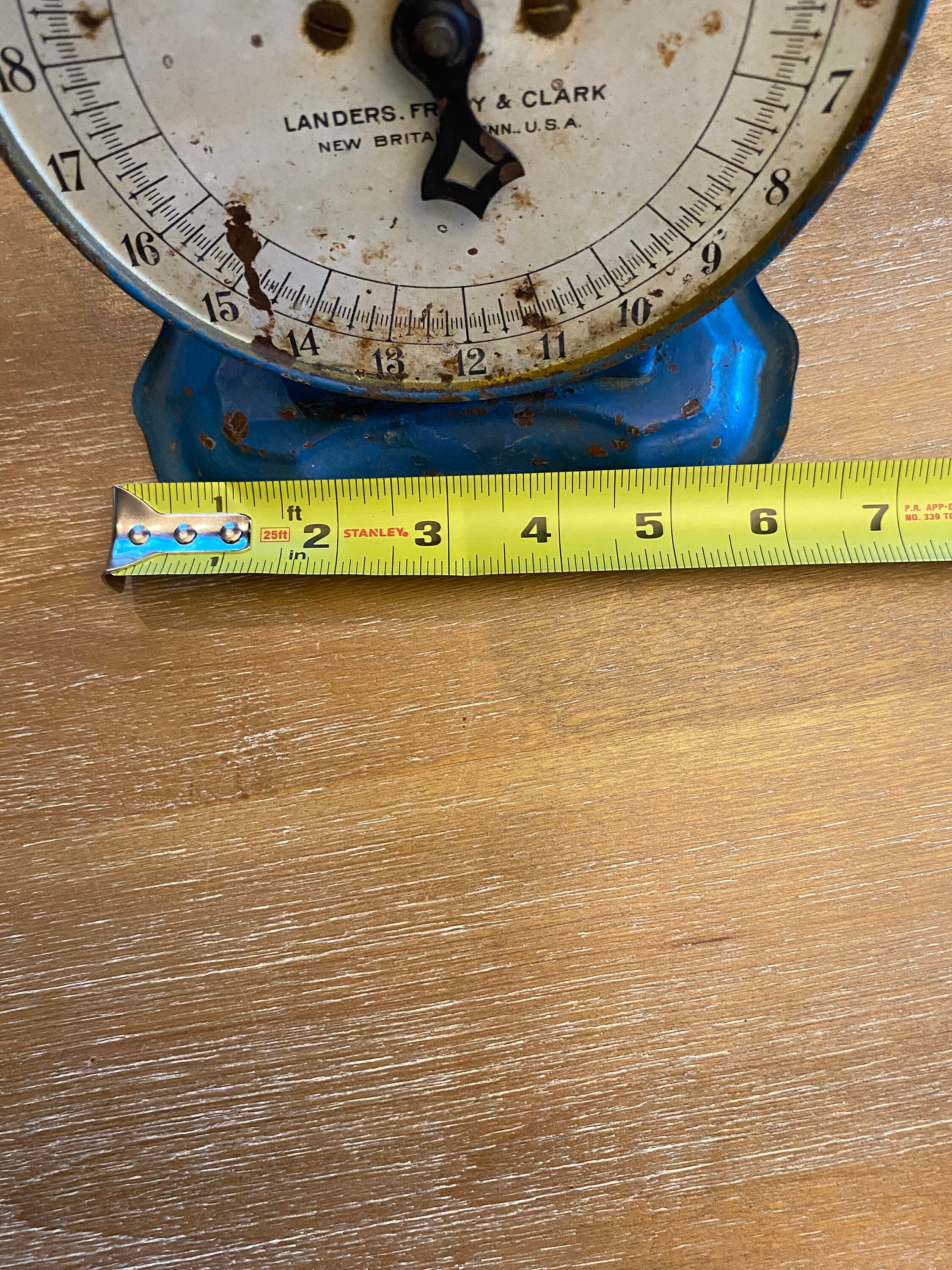 Vintage 1920 Columbia Family Scale in Time Worn Cobalt Blue - Etsy