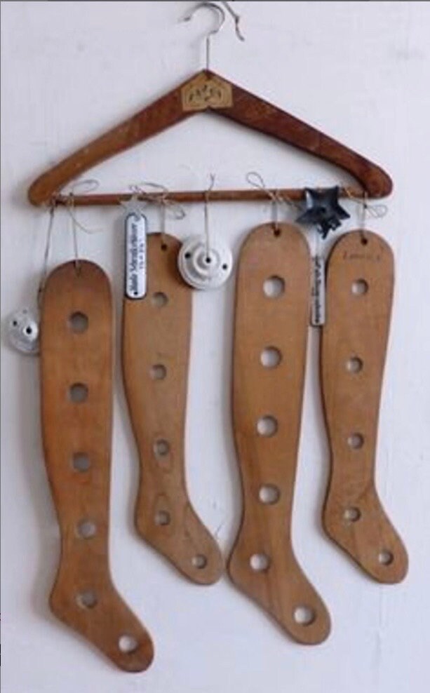 Antique 1900s Wood Sock Stretchers/dryers, Vintage Wall Decor, Nostalic ...