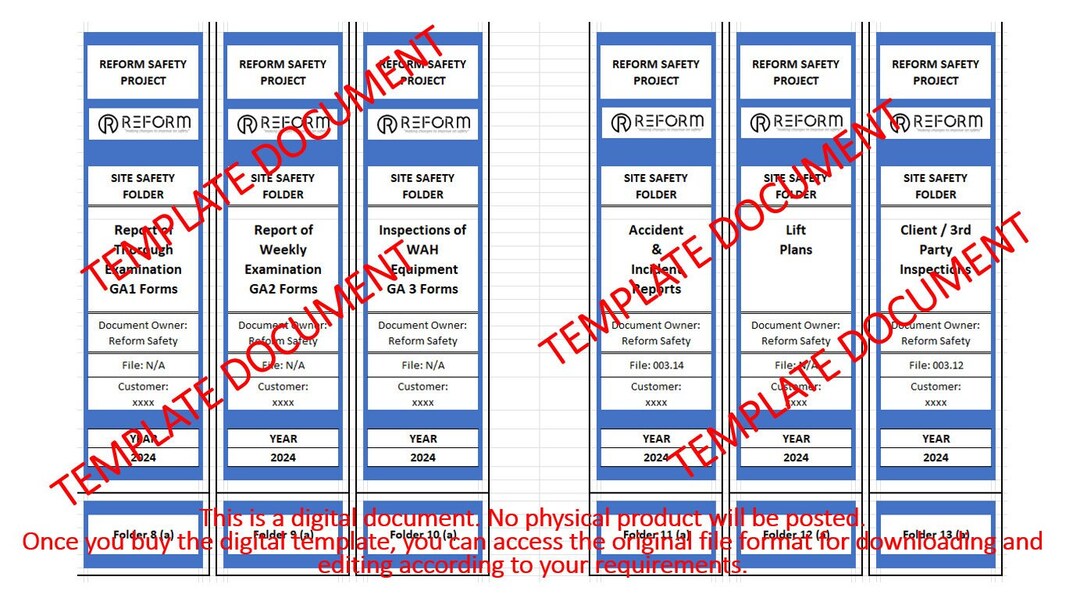 Folder Labeling Template - Etsy
