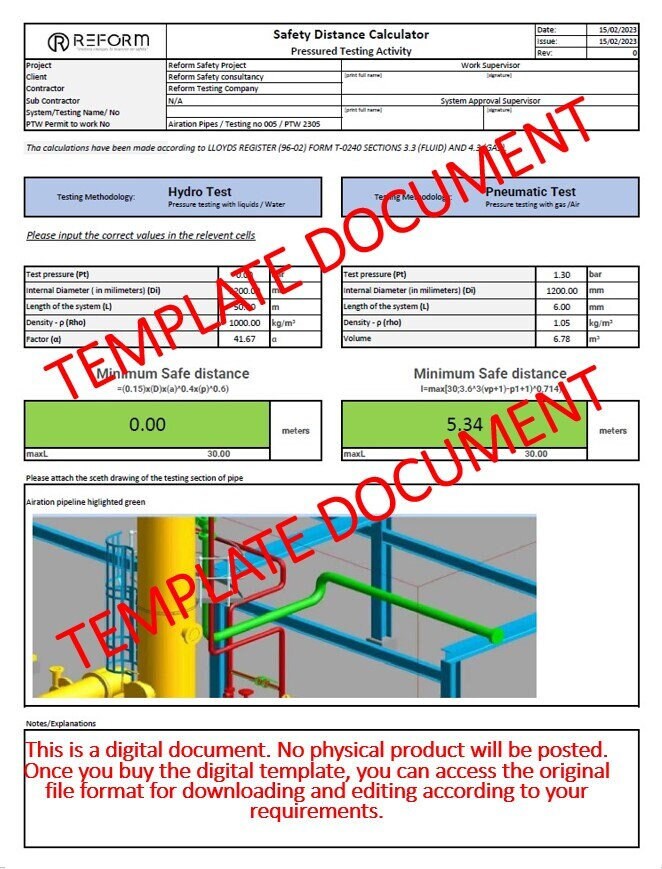 Safety Distance Calculator - Etsy