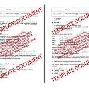 Emergency Response Plan Full Template Document 90 Pages - Etsy