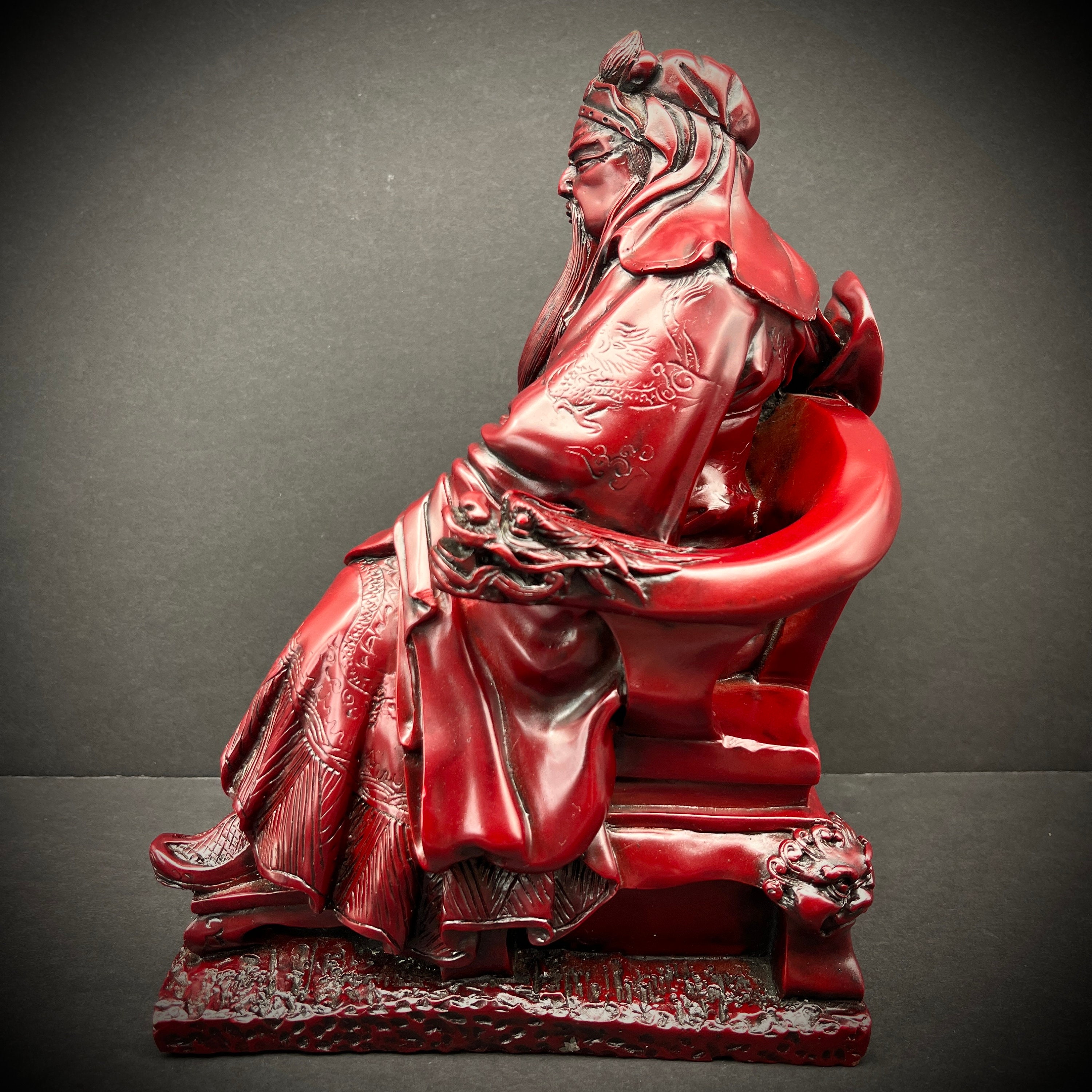 Chinese Guan Yu Statue Figurine General Kwan Gung Guan Gong God of War ...