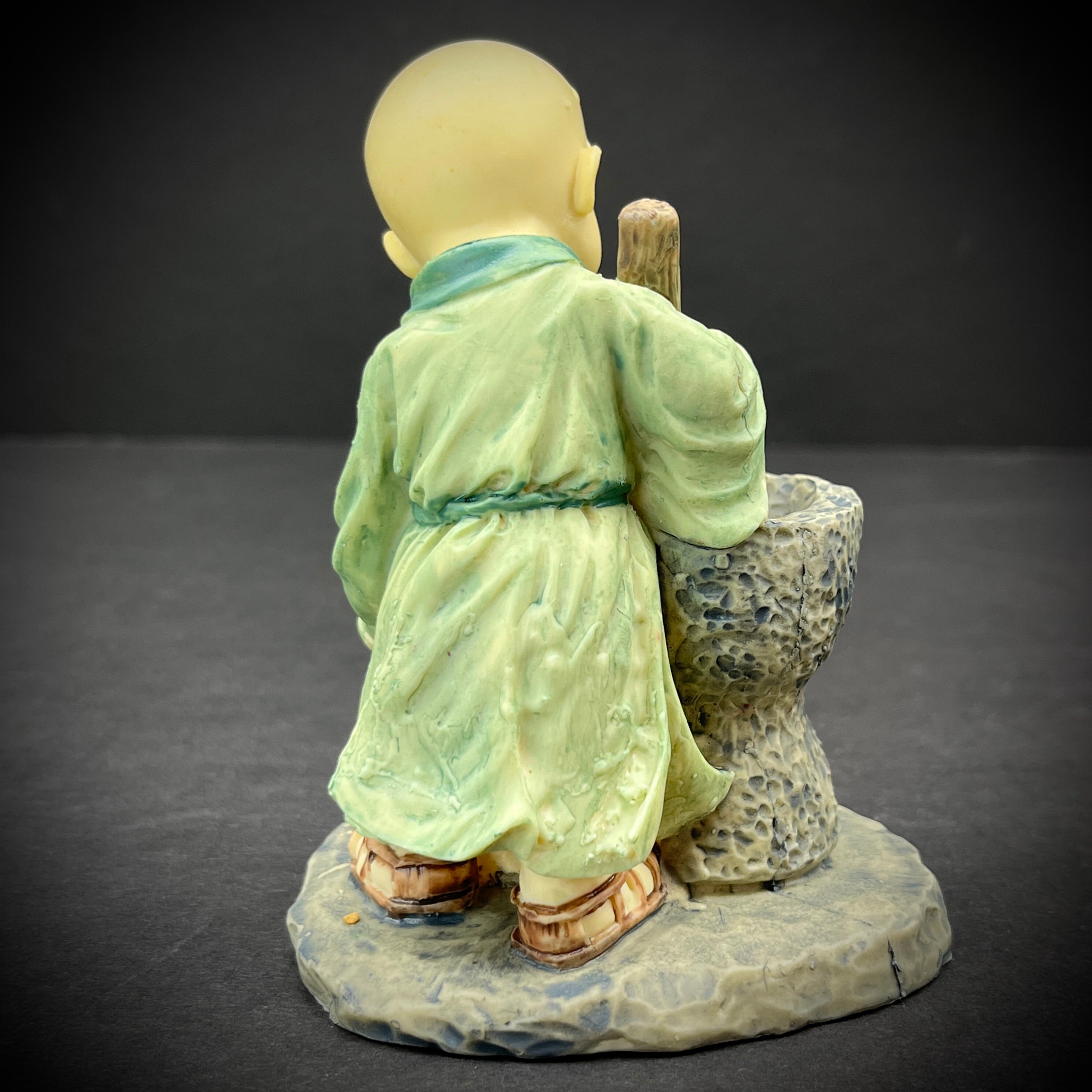 Chinese Young Shaolin Monk Figurine Buddhist Statue 6 Kung Fu Martial ...