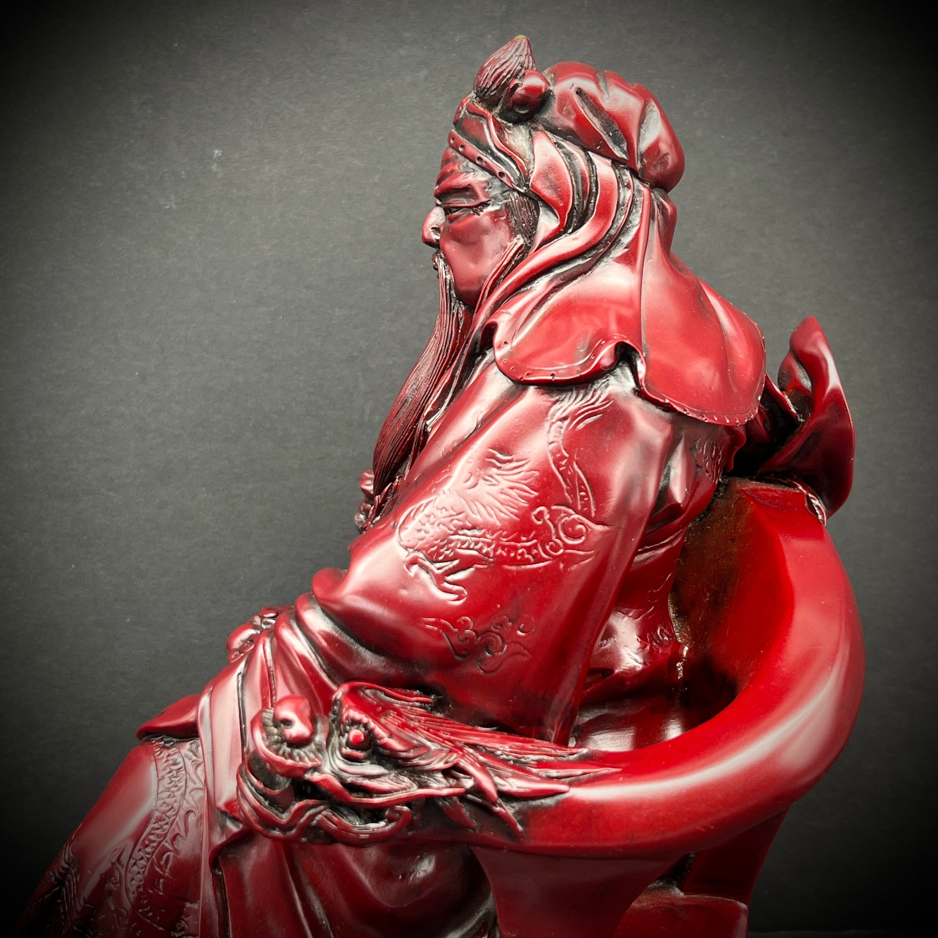 Chinese Guan Yu Statue Figurine General Kwan Gung Guan Gong God of War ...