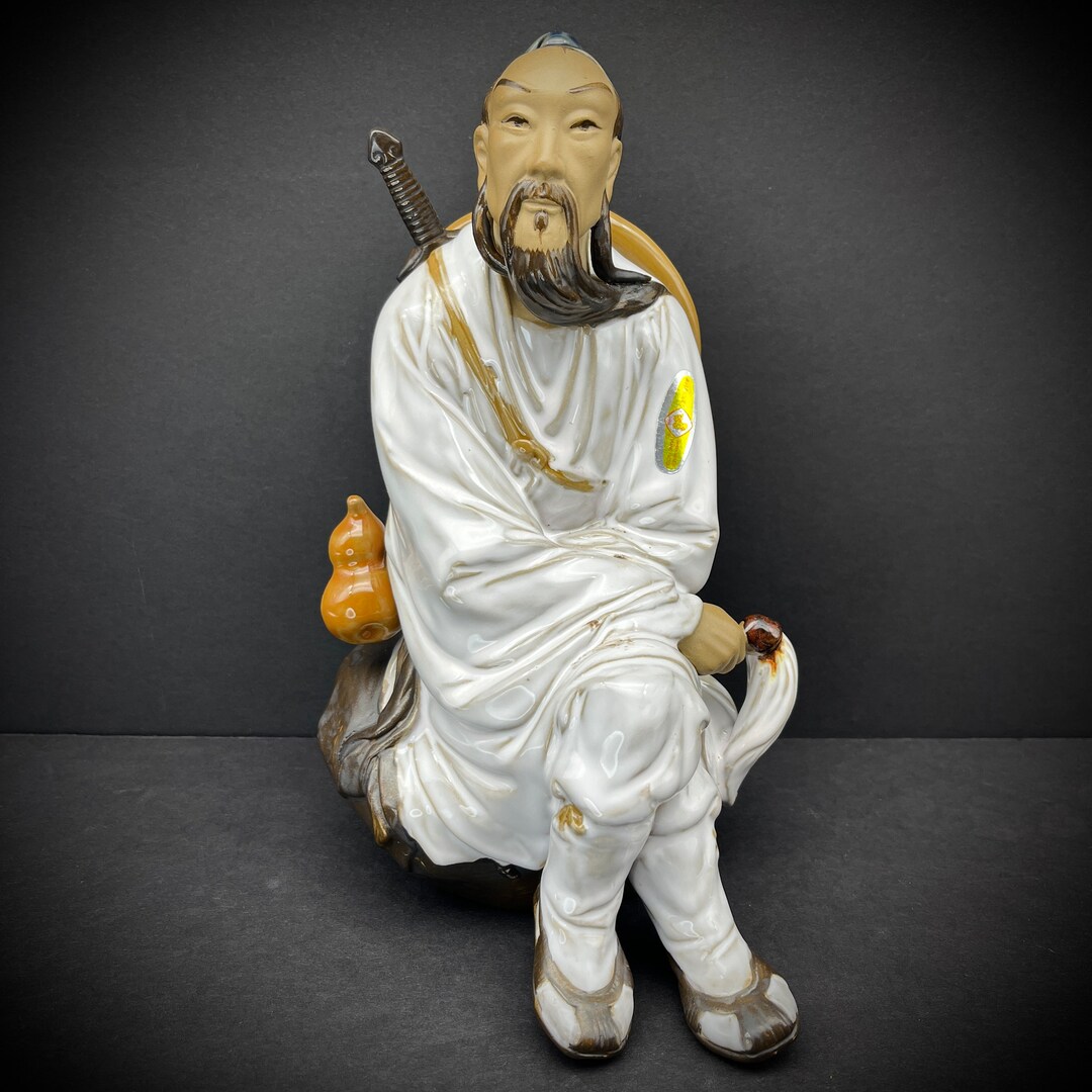 Shiwan Mudman Lu Dongbin Figurine – Eight Immortals Chinese Porcelain ...