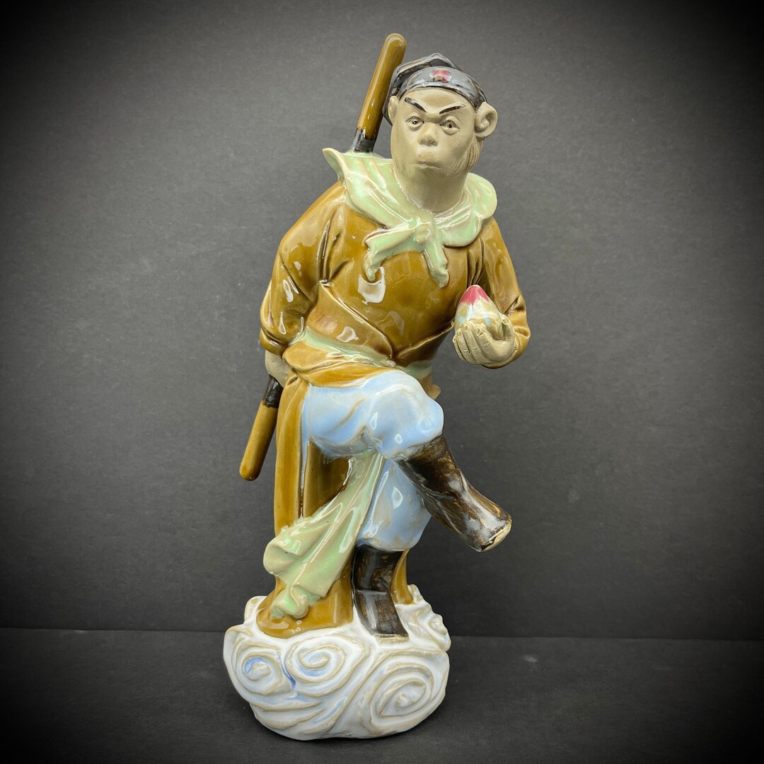 Chinese Monkey King Sun Wukong Porcelain Figurine Shiwan - Etsy Canada
