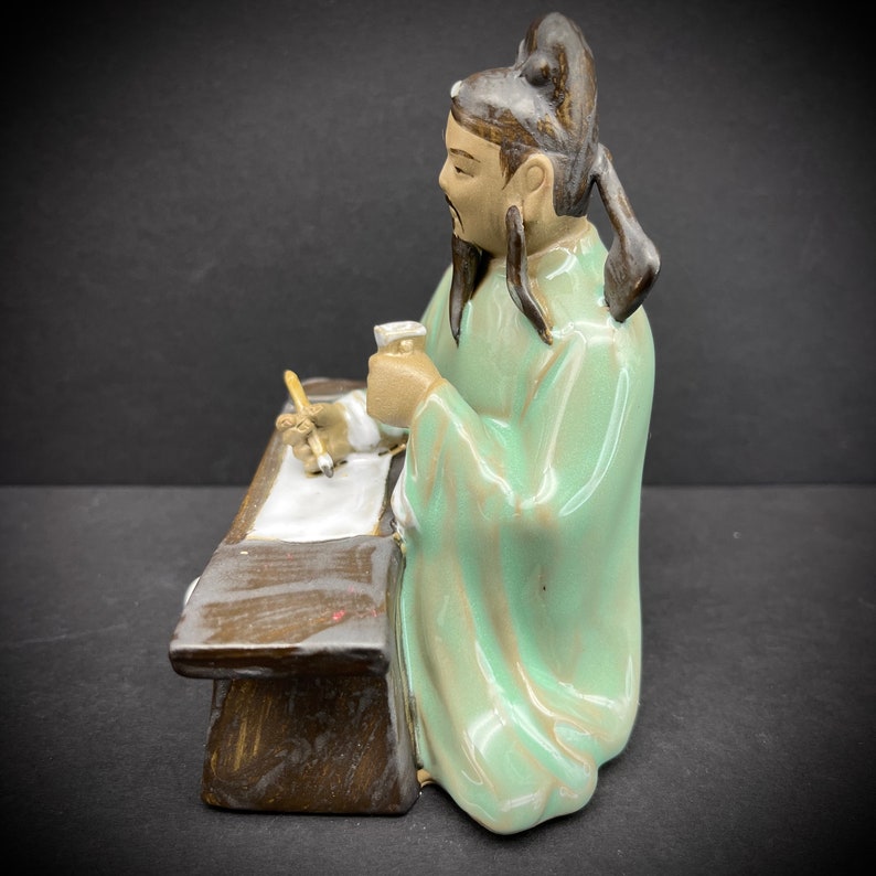 Chinese Poet Li Bai Porcelain Figurine Small Shiwan Ceramic - Etsy