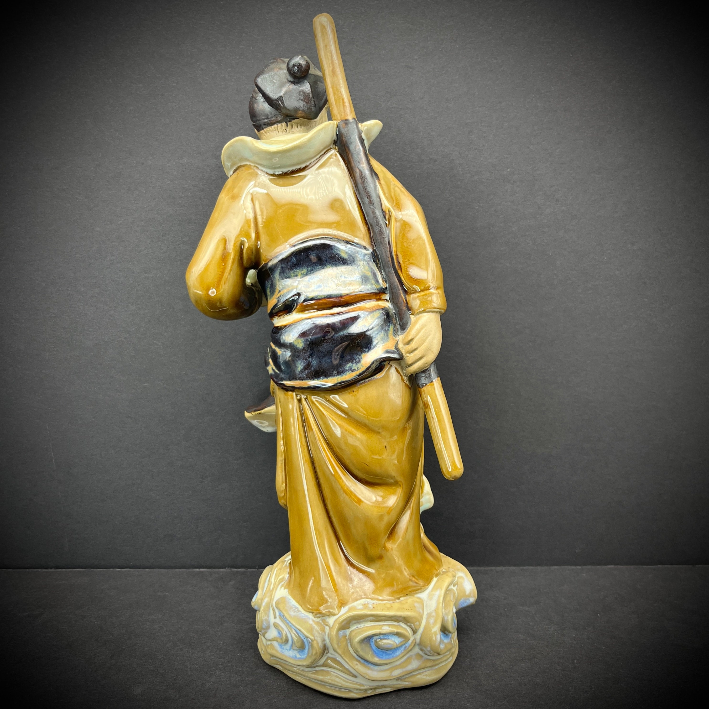Chinese Monkey King Sun Wukong Porcelain Figurine Shiwan Statue Shekwan ...