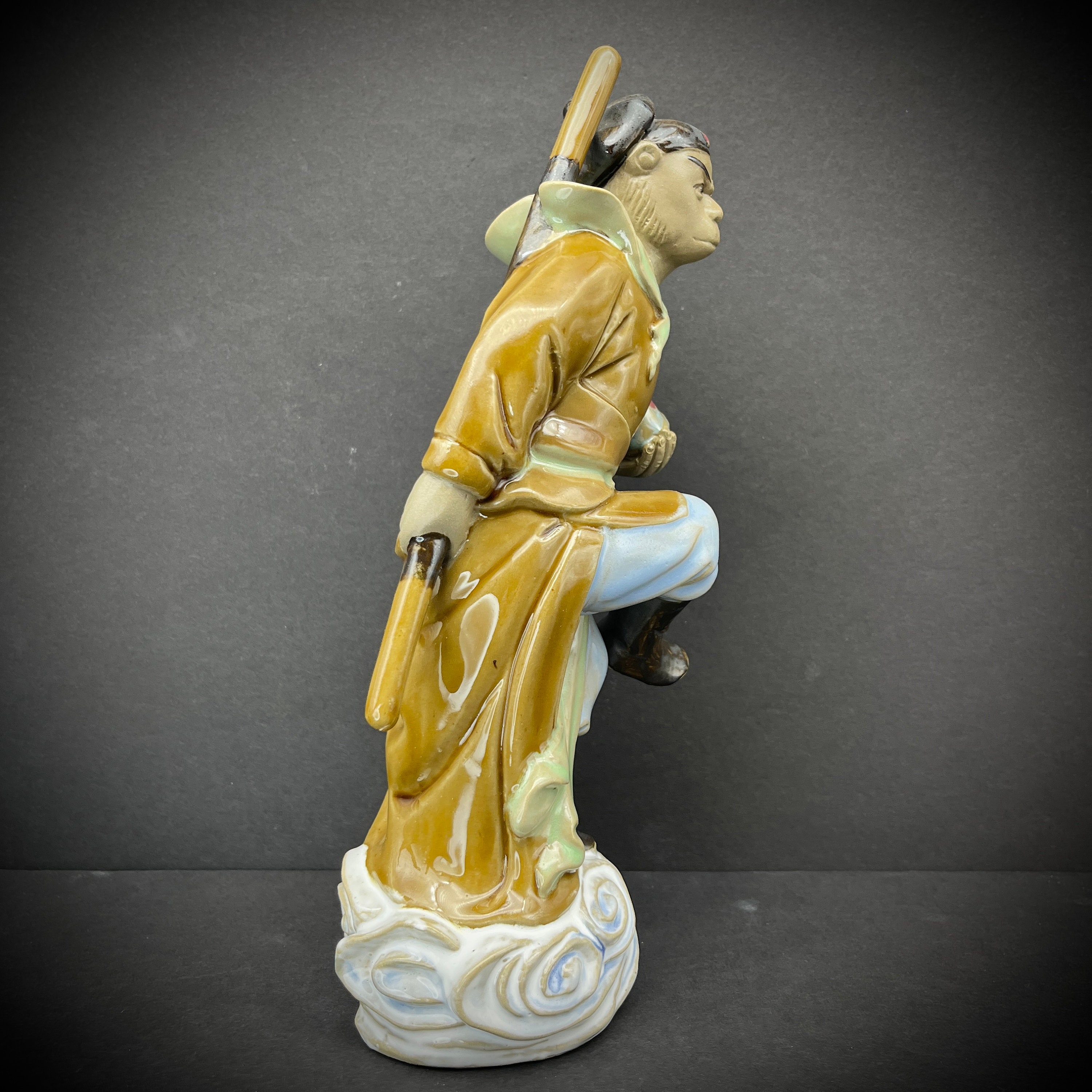 Chinese Monkey King Sun Wukong Porcelain Figurine Shiwan - Etsy