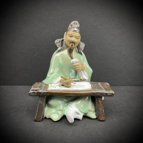 Chinese Poet Li Bai Porcelain Figurine Small Shiwan Ceramic - Etsy