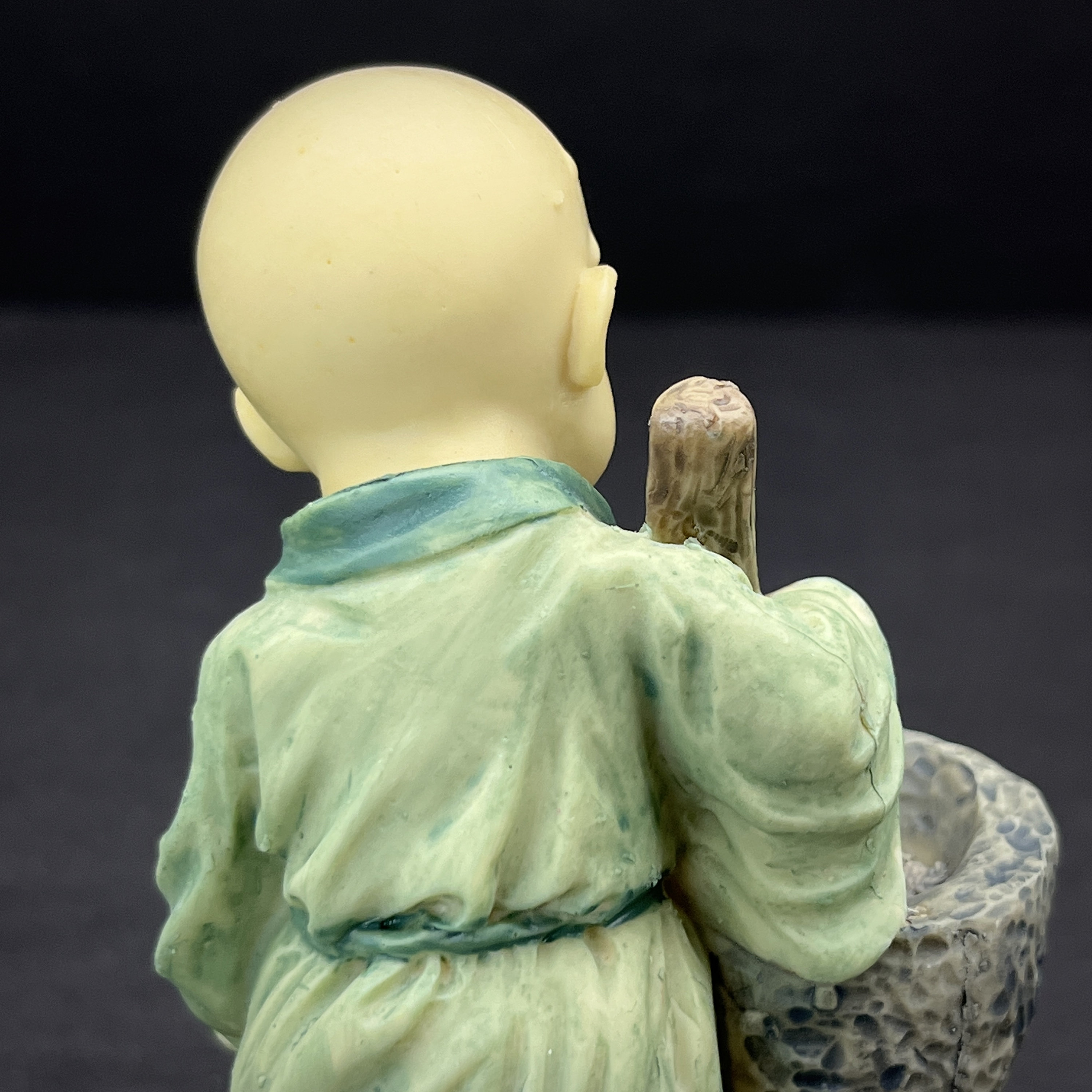 Chinese Young Shaolin Monk Figurine Buddhist Statue 6 Kung Fu Martial ...