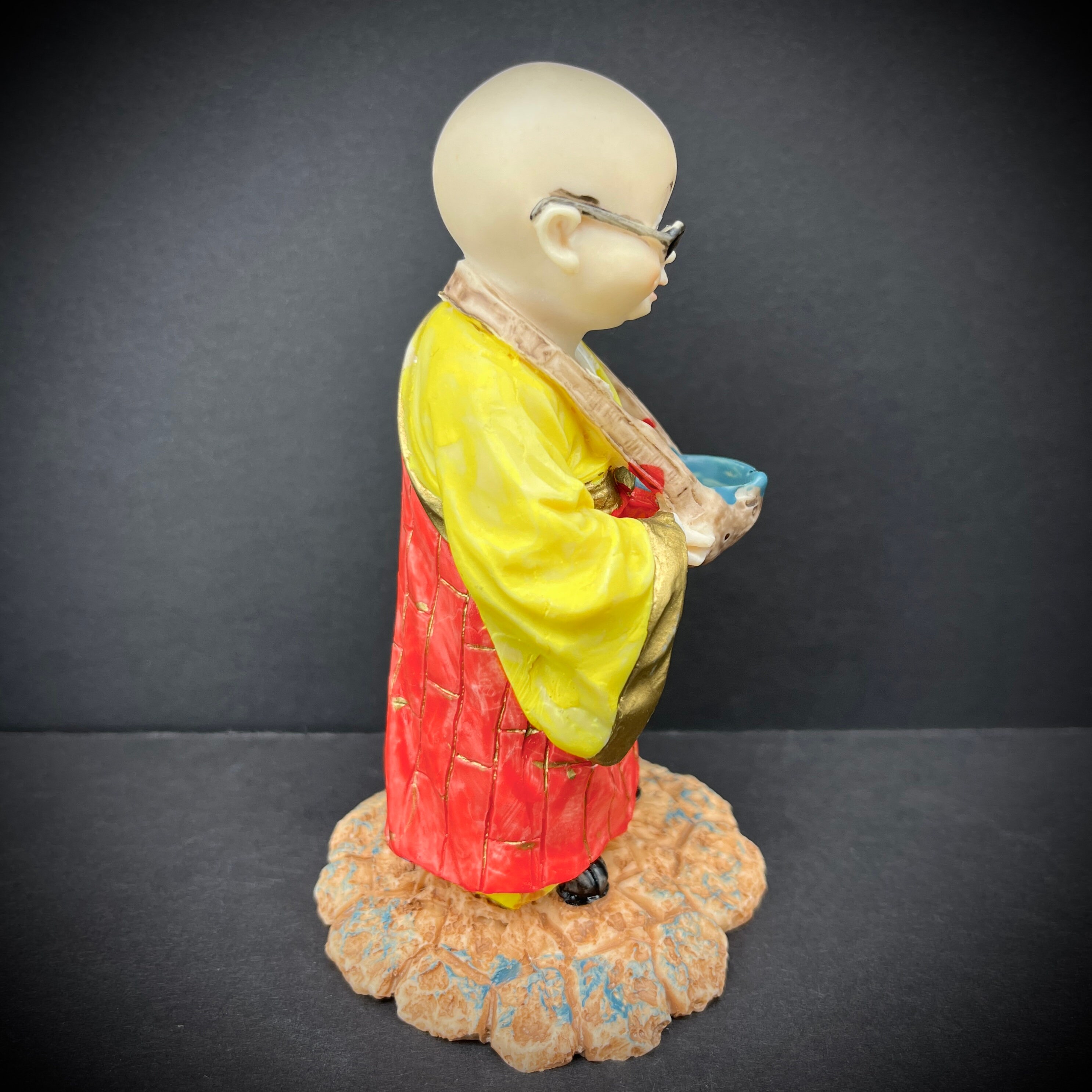 Chinese Young Shaolin Monk Figurine Buddhist Statue #1 Kung Fu Martial ...