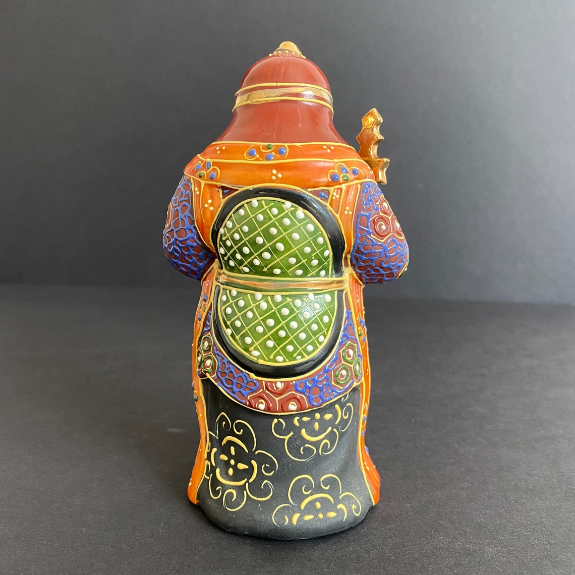 Japanese Kutani Bishamon Porcelain Figurine Ceramic Statue God of ...