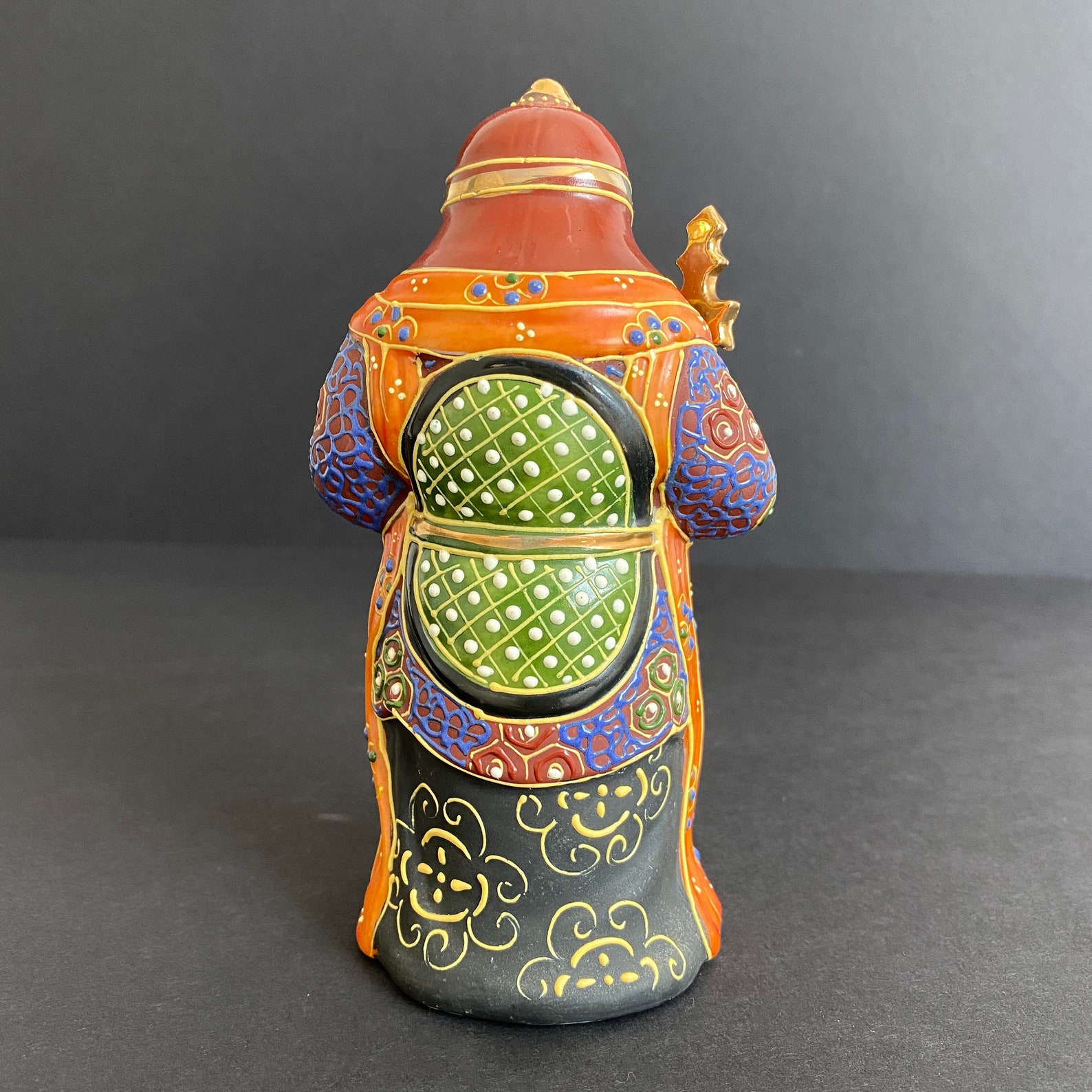 Japanese Kutani Bishamon Porcelain Figurine Ceramic Statue God of ...