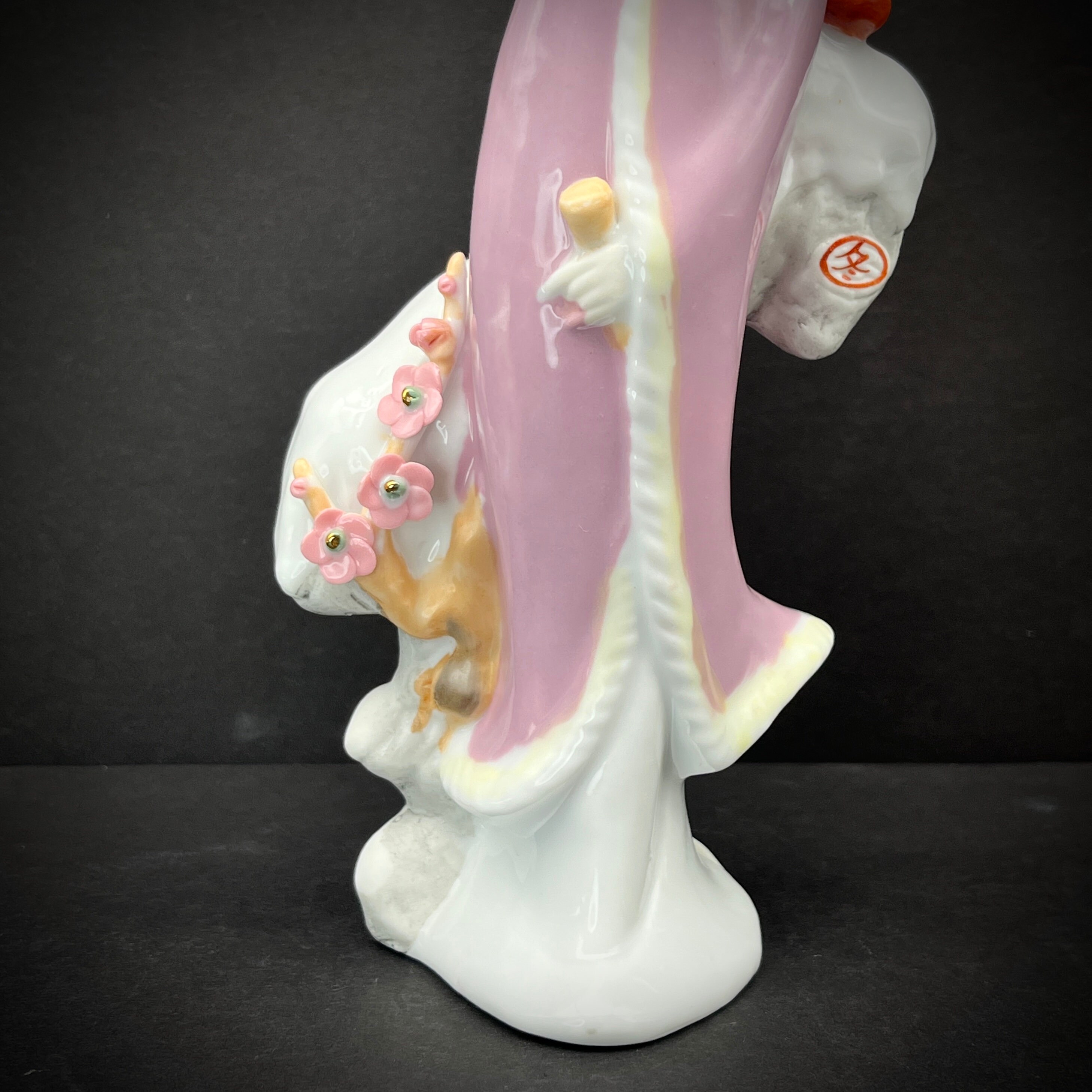 Chinese Maiden Wang Zhaojun Porcelain Figurine Ceramic Statue Purple ...