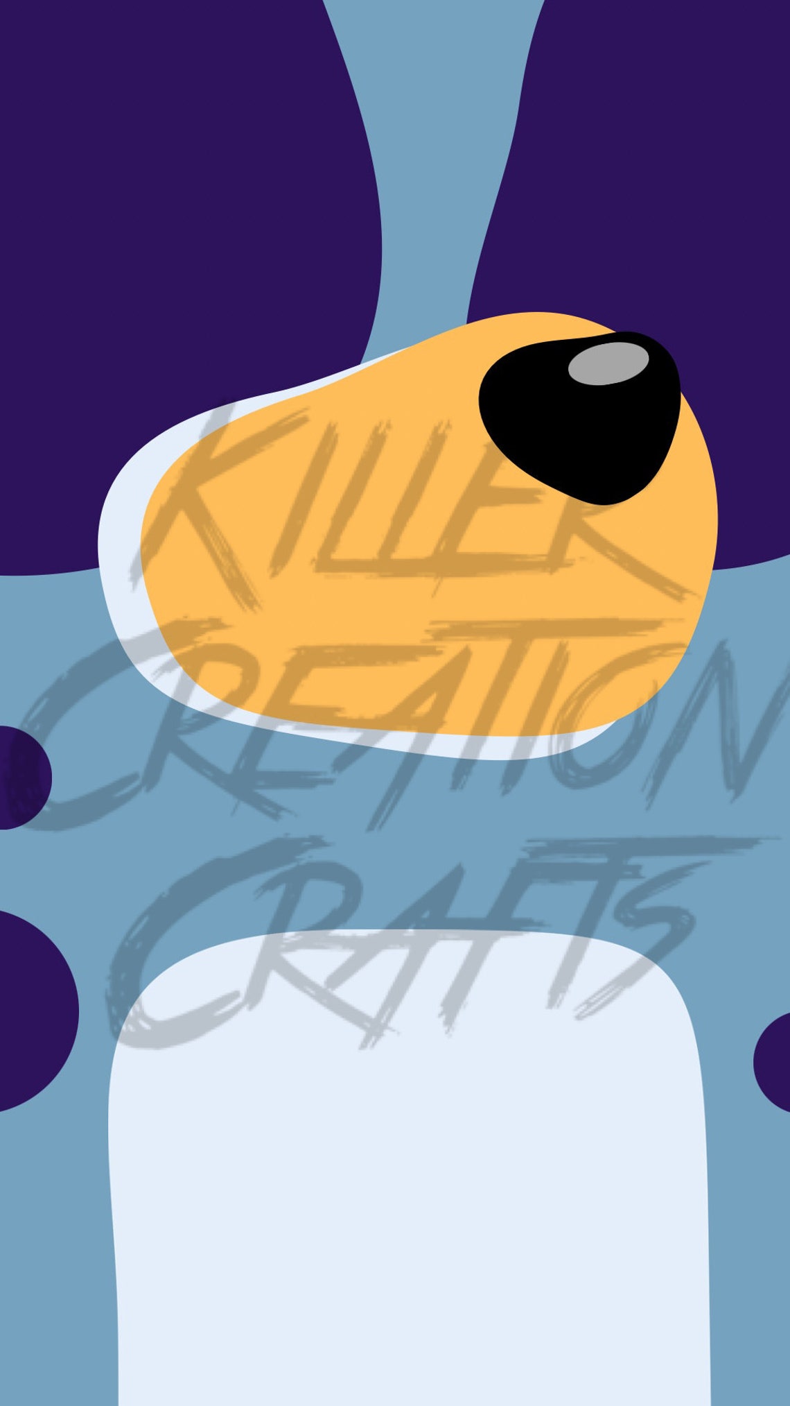 Minimal Bluey Character Themed Wallpaper or Background - Etsy