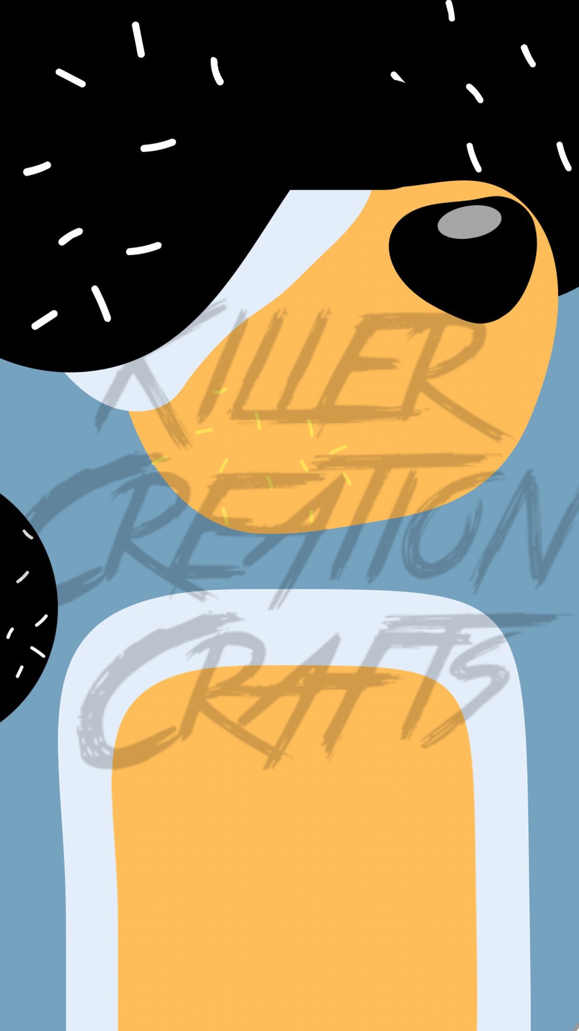 Minimal Bluey Character Themed Wallpaper or Background - Etsy