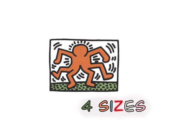 Keith Haring Art Design Embroidery Machine Pattern .bmp .csd | Etsy