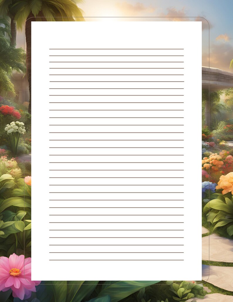 JW Paradise Letterhead Printable | Convention Gift Writing Paper | JW ...