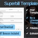 Superbill Template for Therapists, PDF, Fillable, Editable, Printable ...