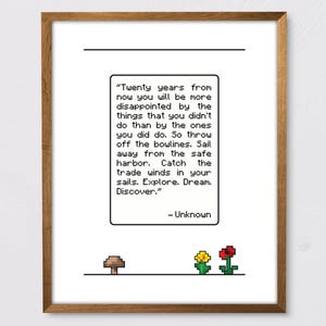 Minecraft End Poem Digital Print | Minimalist Gamer Wall Art ...