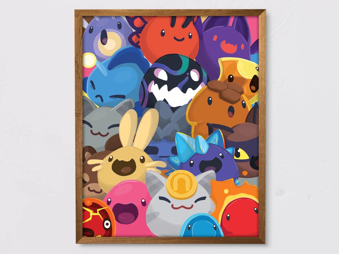Slime Rancher 2 | Close up | Slime Pile | Printable Slime Rancher Wall ...