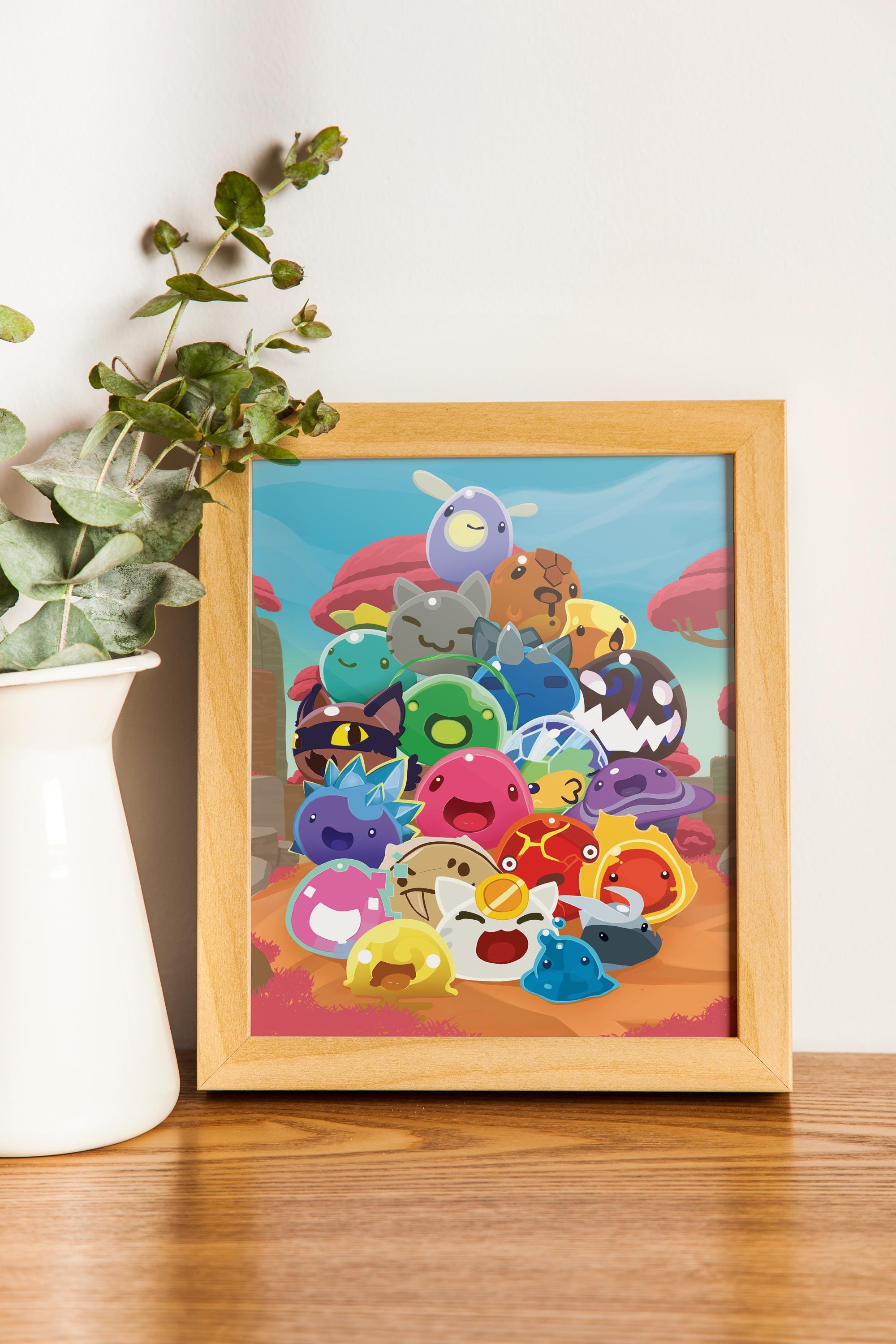 Slime Rancher Slime Pile Printable Slime Rancher Wall Art Slime Rancher ...