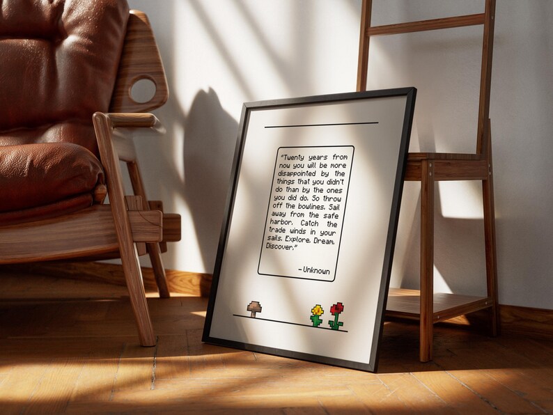 Minecraft End Poem Digital Print | Minimalist Gamer Wall Art ...